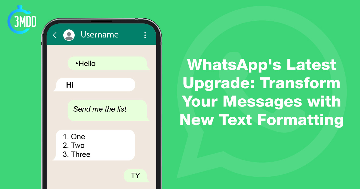 WhatsApp's Latest Upgrade: Transform Your Messages with New Text Formatting